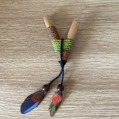 Kuripe Tepi Set Necklace Kuripe Made of Chonta Wood - Etsy