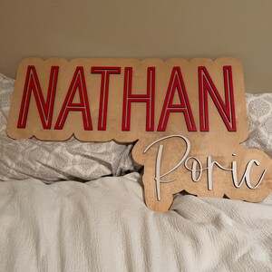 Custom Wood Name Sign Cutout / Name Cut Out / Baby Name Sign / - Etsy