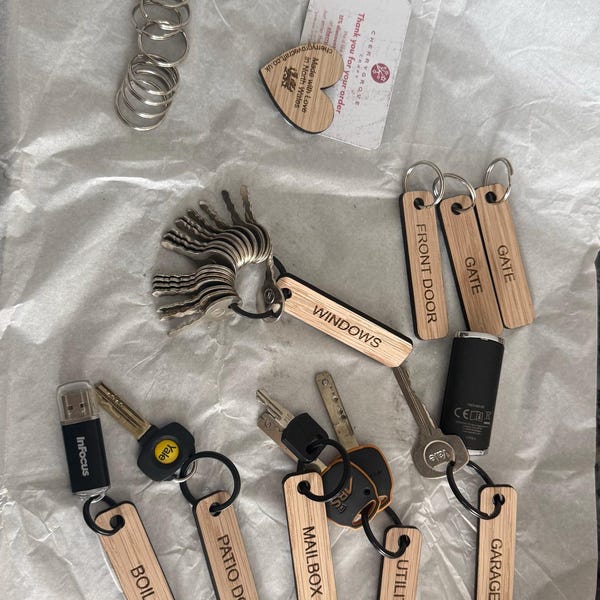 House Key Tags, Handcrafted Eco-friendly Wooden House Key Tags, House ...