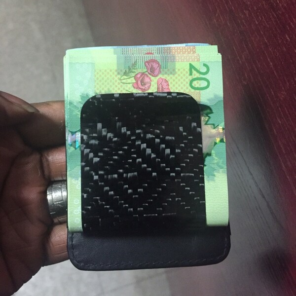 Extra Large Carbon Fiber Money Clip Mens Gift Fathers Day Gift Mens ...