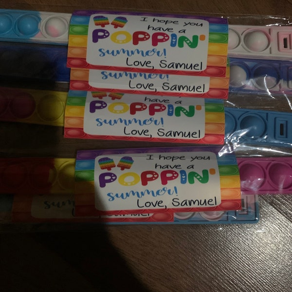 Pop It Bracelet , End of School Gift , Classroom Gifts , Students ...