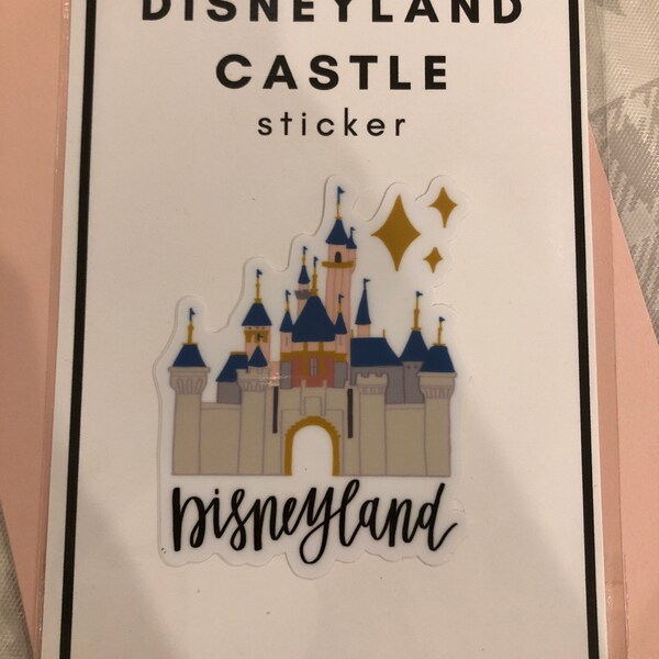 Disneyland Castle Sticker+ FREE SHIPPING, Disney Waterproof Sticker ...