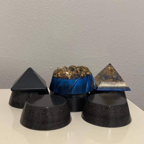 10 Large Orgone Tower Busters With Atomized Metals, Black Iron Oxide ...