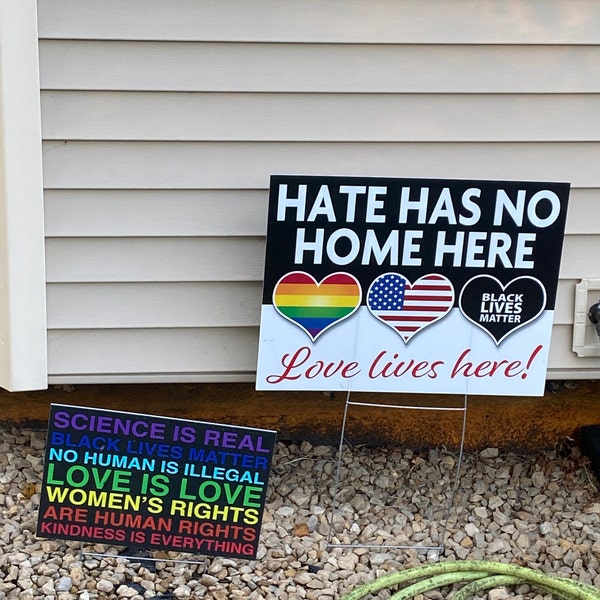 EQUALITY YARD SIGN - Weatherproof Sign - Social Justice Kindness is ...