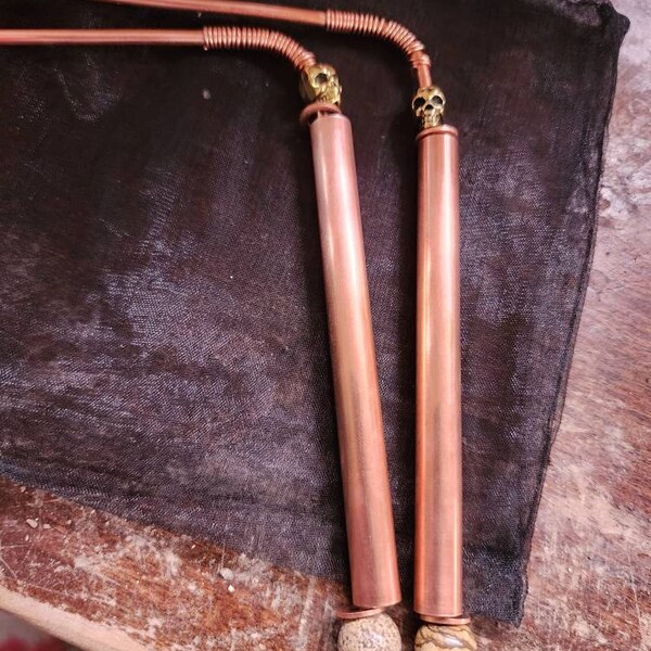 Handmade Custom Dowsing Rods for Spirit Communication With Crystal and ...