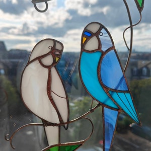 Raven Silhouette on the Stained Glass Moon Halloween Suncatcher Window ...