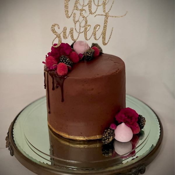 Love is Sweet Cake Topper, Sweet Table Cake Topper, Bridal Shower ...