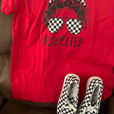 Race Life T-shirt Messy Bun Shirt Racing Shirt Race Track Dirt Track ...