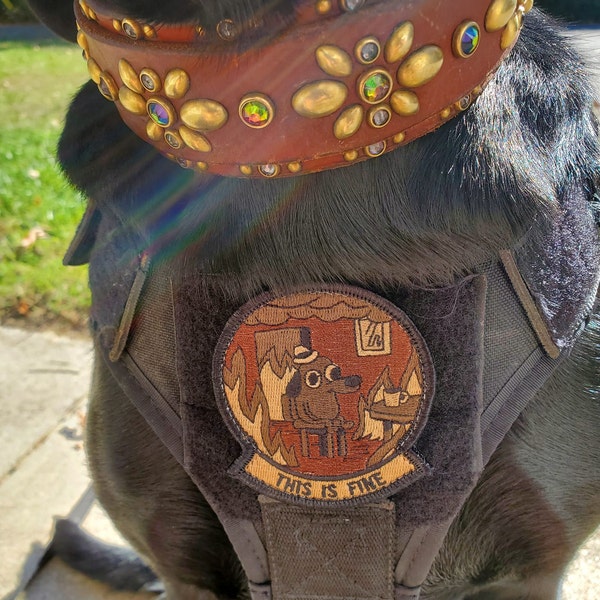 This is Fine | OCP Embroidered Morale Patch - Etsy