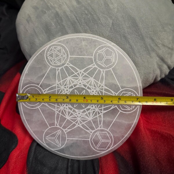 One Beautiful Black Obsidian Scrying Plate, Black Obsidian Scrying ...