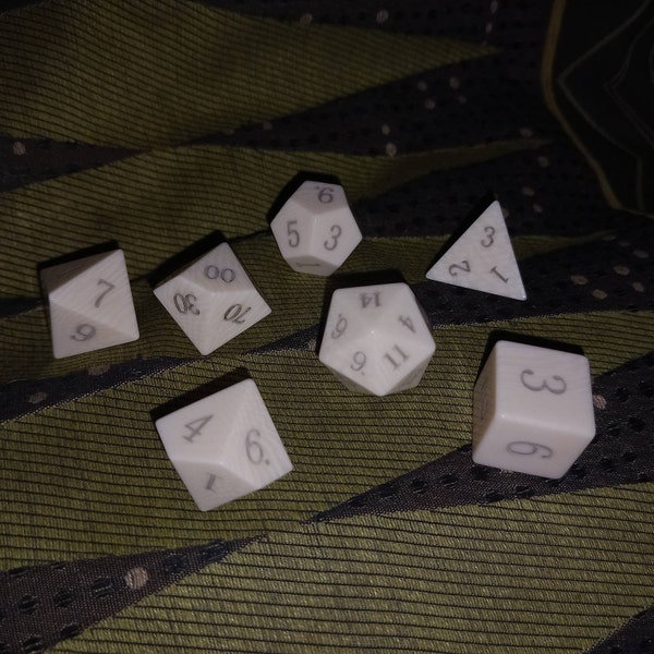 Medieval Horn Dice Set-water Buffalo Horn Dice-polyhedral Dice Set ...