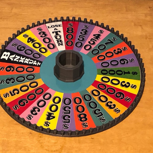 Deluxe Wheel of Fortune Wheel Set Www.facebook.com/aandm3dprints/ - Etsy