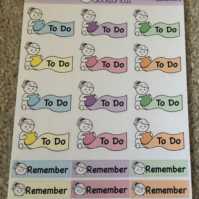 Reminder Planner Stickers, to Do List Stickers, Reminder Stickers ...