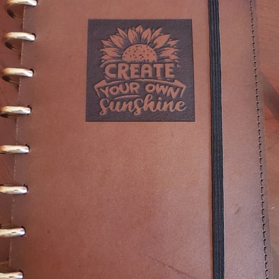 Discbound Leather Planner Cover, Personalized Planner Cover, Classic ...