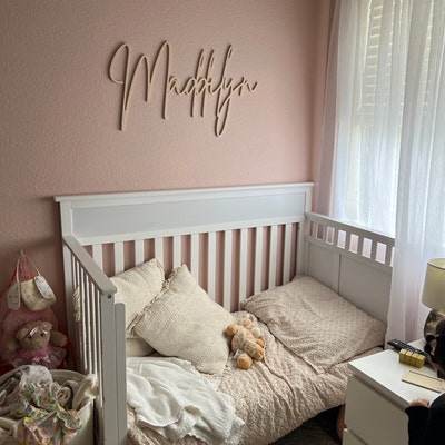 Custom Wood Name Sign for Nursery Girl Boy Over Crib Sign - Etsy