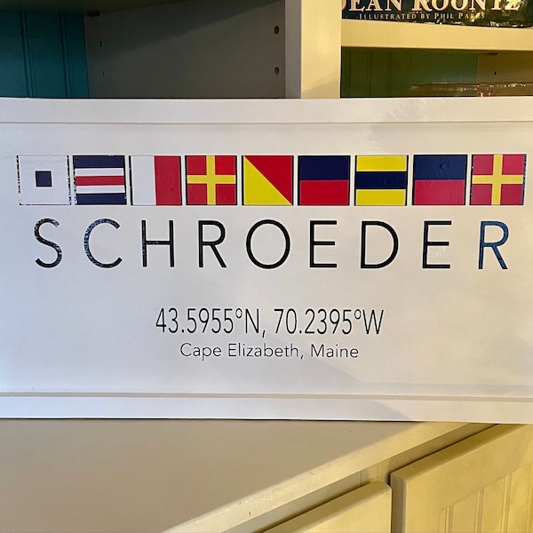 Nautical Flag Stickers Vinyl Peel and Stick 1.5 Square Initials - Etsy