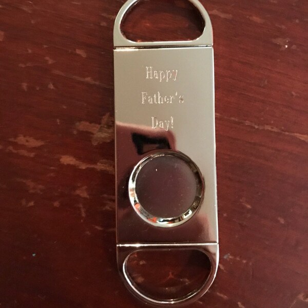 Cigar Cutter Custom Engraved Personalized Silver Plated Cigar Cutter ...