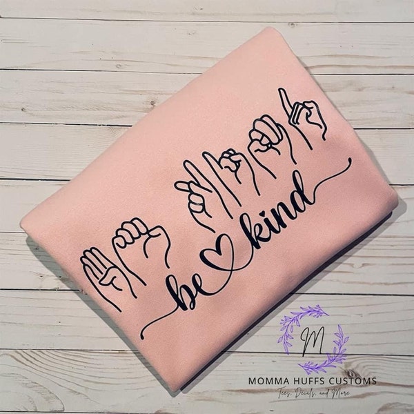 Be Kind SVG, Sign Language SVG, ASL Svg, Heart Svg, Cricut Svg, Dxf ...