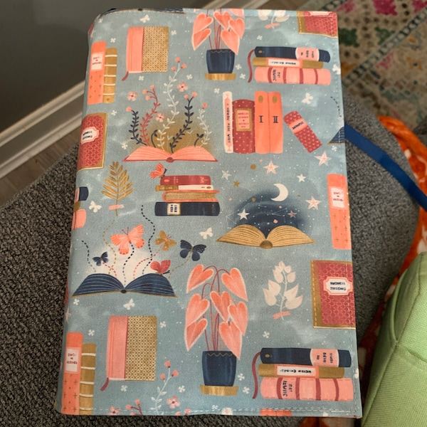 Adjustable Book Cover - Fabric Book Cover - Adjustable Book Jacket ...