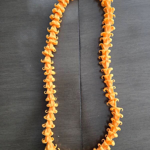 Rose Bud and Crown Flower Clay Lei, Hawaiian Lei , Summer Necklace ...