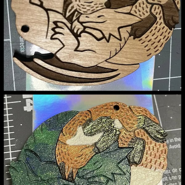 Interlocking Fox and Dragon Keychains - Friendship or Relationship ...