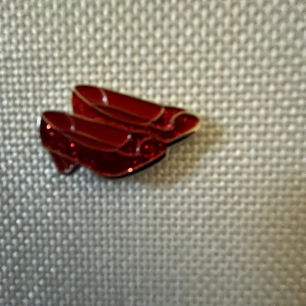Dorothy Wizard of Oz Ruby Slippers Enamel Pin Badge | There's No Place ...