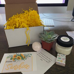 Box of Sunshine, Thank You, Thinking of You, Encouragement Gift, Cheer ...