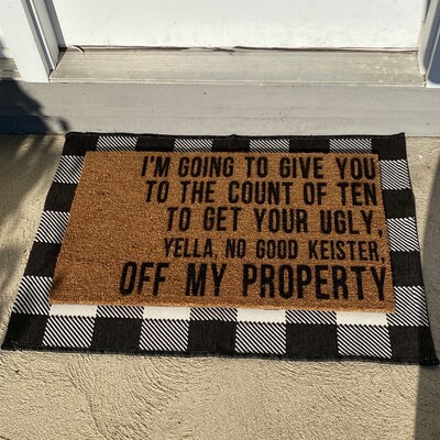 Home Alone Doormat, Christmas Doormat, Give You to the Count of Ten - Etsy