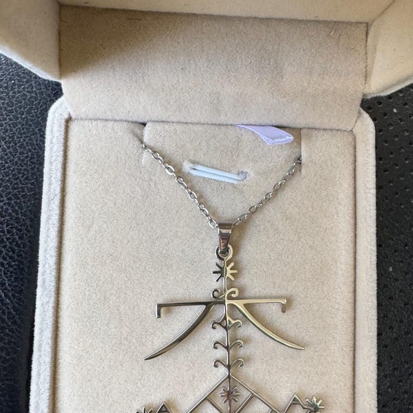 Feray Aleman | Haitian Vodou Vèvè Necklace | Ogou Feray, Ogou Feraille ...