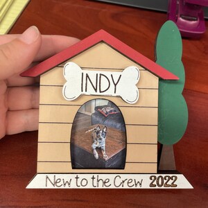 New Puppy Gift Dog Photo Frame Puppys First Christmas - Etsy