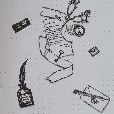 Antique Letters Stamp, Airmail Par Avion Clear Transparent Stamp, Wax ...