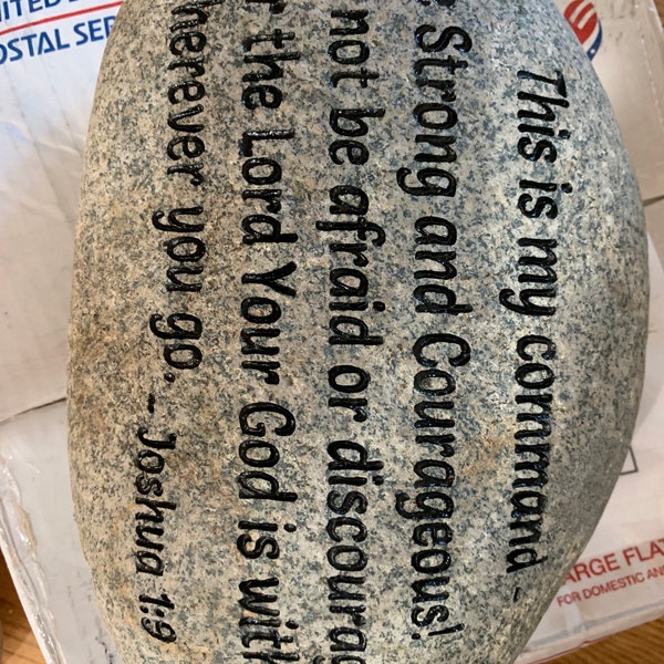 Scripture Stones,engraved Stones,engraved Psalms,scripture Verses in ...