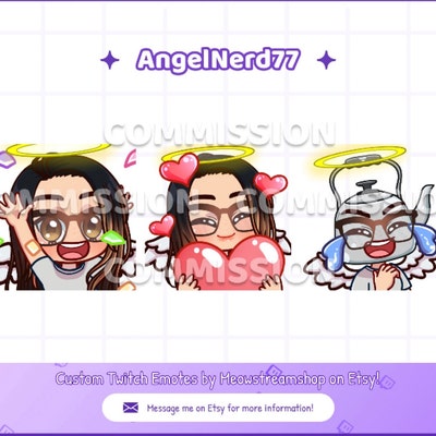 3x Custom Premium Twitch Emotes / Twitch Emoji for Streamer / Youtube ...