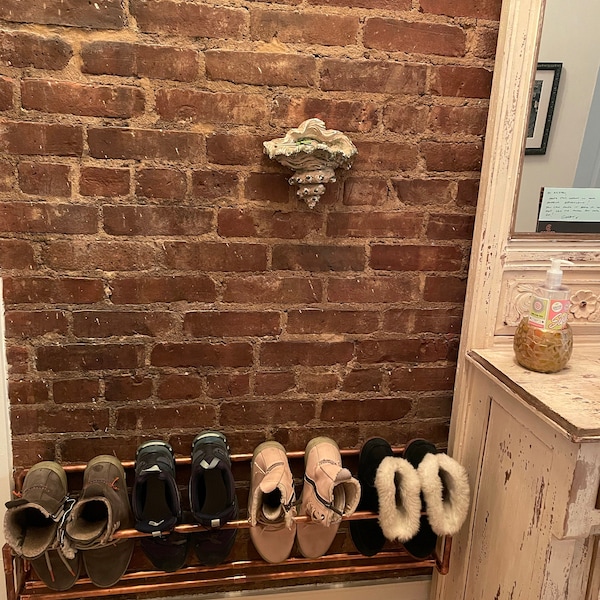 Shoe Shelf, Handmade Copper Shoe Shelf, Shoe Storage, Shoe Rack, Wall ...