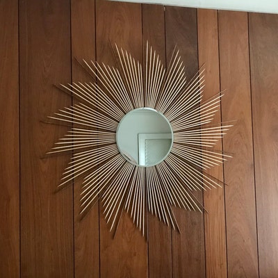 MOON Mirror, 70s Style/bohemian, Starburst Mirror, 35 Sunmirror, Wall ...