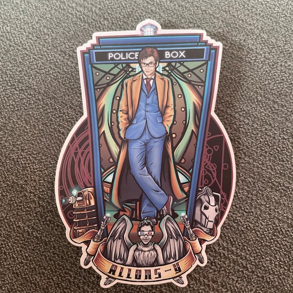 10th Doctor, Doctor Who Sticker, Vinyl Sticker, Individual Die Cut - Etsy