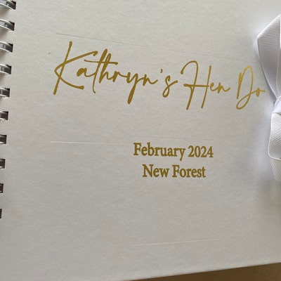 Personalised Hen Night Do Guest Book Scrapbook or Photo Album - Etsy