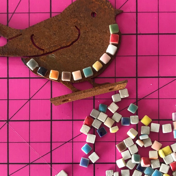 5 Mm Tiny Micro Ceramic Mosaic Tile Pieces - Mixed Colors - 2 Oz ...