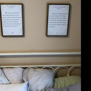 Book Page Sign, Quote Sign, Literary Quote, Nursery Decor, Library ...