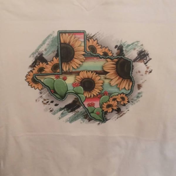 Serape Texas Sunflower Flag, Texas , Sunflower, Western Cactus, Serape ...