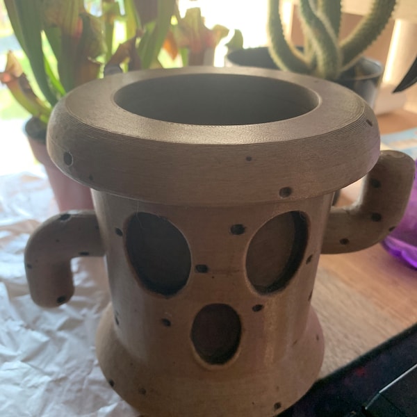 3D Printed Hand-painted Gyroid Lloid Succulent Planter Vase Inspired by ...