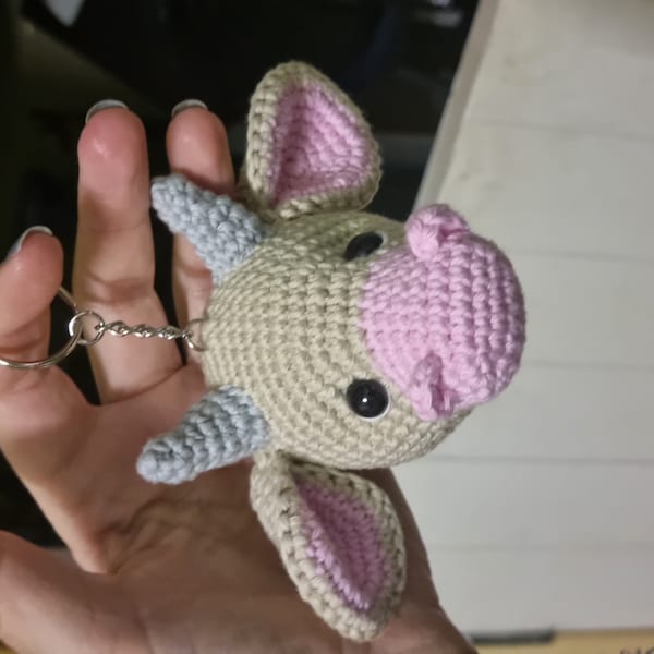 Cow Head Keychain Crochet Pattern; 2 Spot Face Pattern Extension; PDF ...