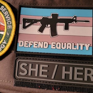 Defend Equality Trans Flag and Rifle Hard Enamel Pin | Etsy