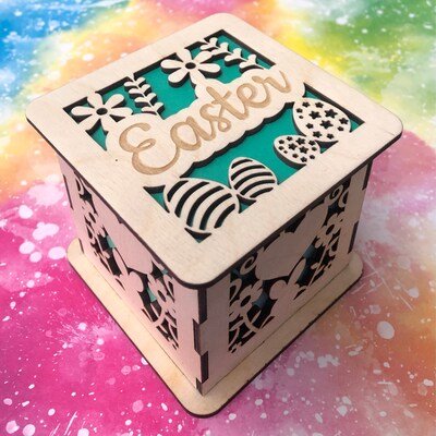 Easter Boxes Set 2 Sizes, 5 Styles Laser Cut Files Svgdxfpdfai ...