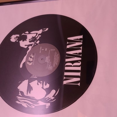 Nirvana Nevermind LP Label Sticker - Etsy