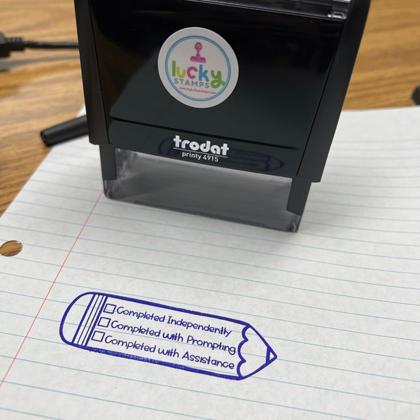 5 Star Rating Stamp, Star Rating Stamp, Rate Your Work, Self Inking ...