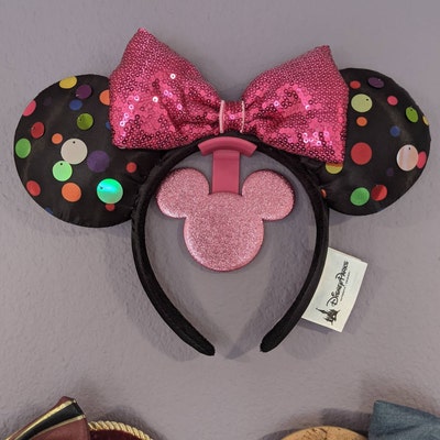 Glitter Mouse Head Hooks, Mouse Ears Display - Etsy