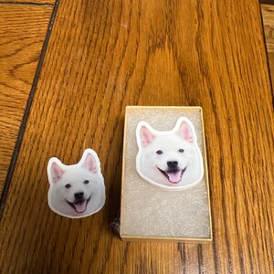 Custom Pet Pin Personalized Dog Acrylic Brooch Custom Cat Photo Jewelry ...