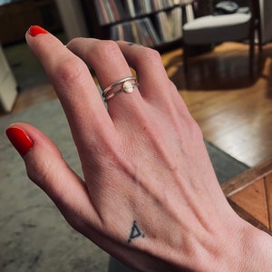 Half Moon, Vinyl Record, Rock-n-roll Inspired, Mixed Metal Earrings ...