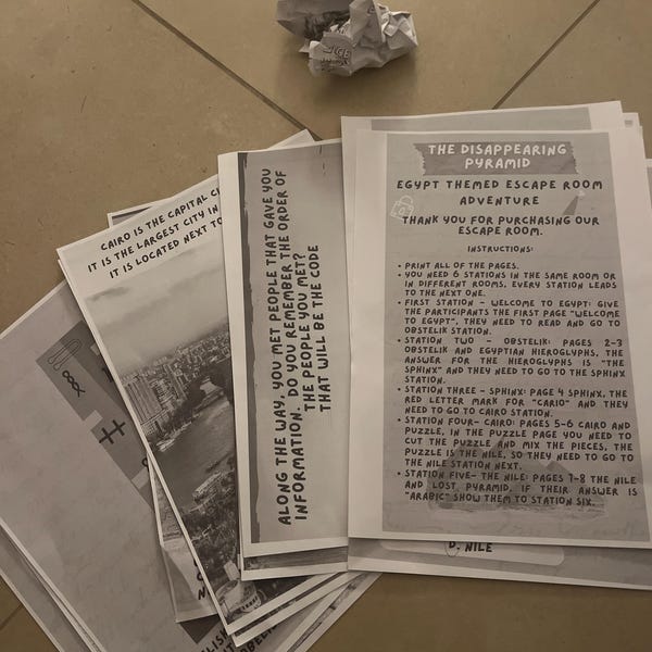 Escape Room Game DIY Printable Game Kit for Kids the Disappearing ...